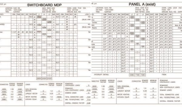 Panel Schedules – Linear Engineering Projects Ltd